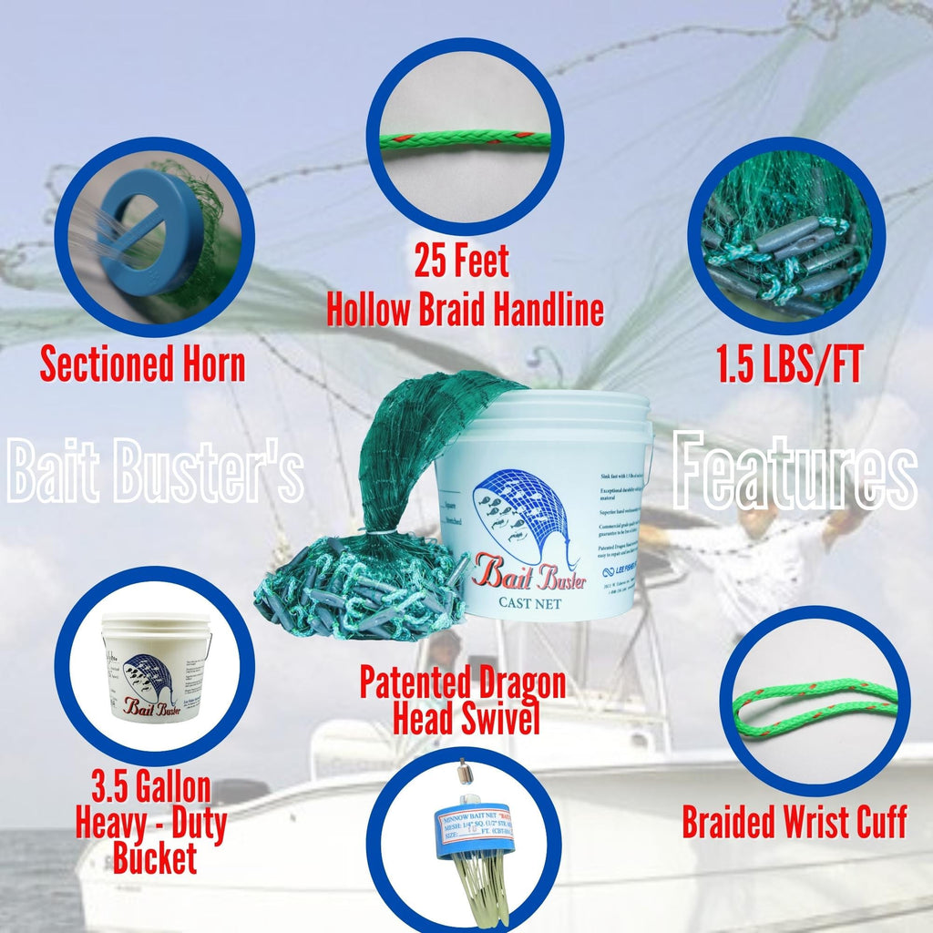bait-buster-cast-nets-bait-buster-cast-net-1-1-4-sq-mullet-mesh-1-5lb ...